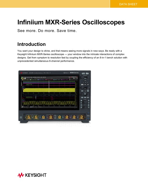 Infiniium MXR-Series PDF Asset Page | Keysight
